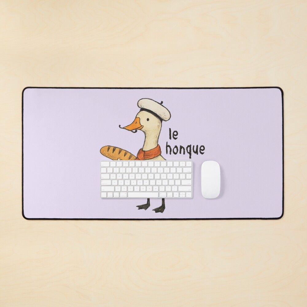 "Le Honque – French Duck Meme with Baguette" Sticker for Sale by ...