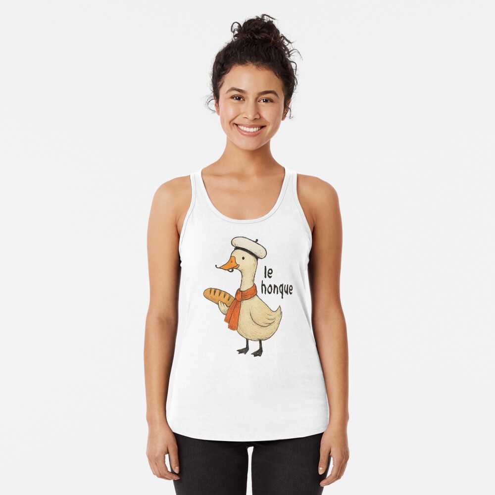 "Le Honque – French Duck Meme with Baguette" Sticker for Sale by ...