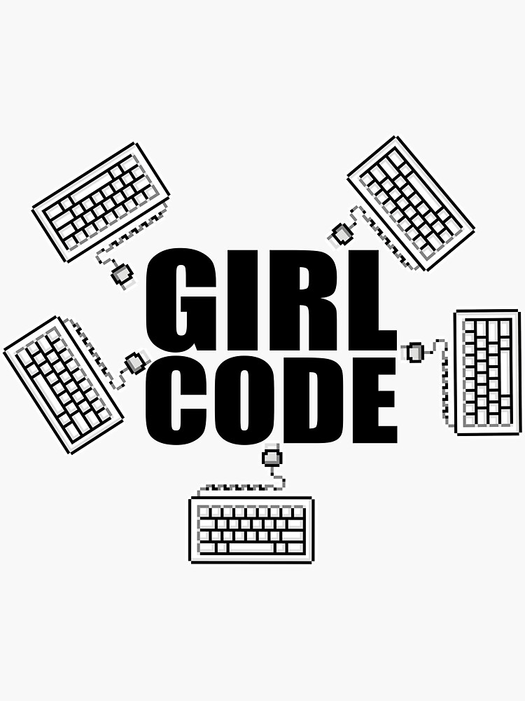 "Girl Code" Sticker by KeepOnCoding | Redbubble