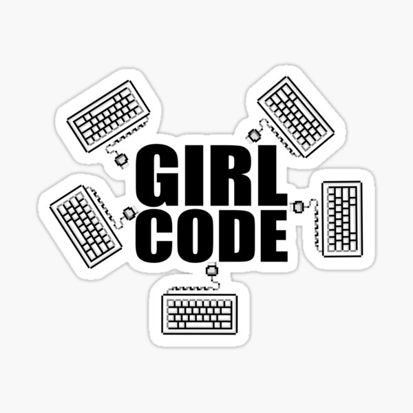 "Girl Code" Sticker by KeepOnCoding | Redbubble