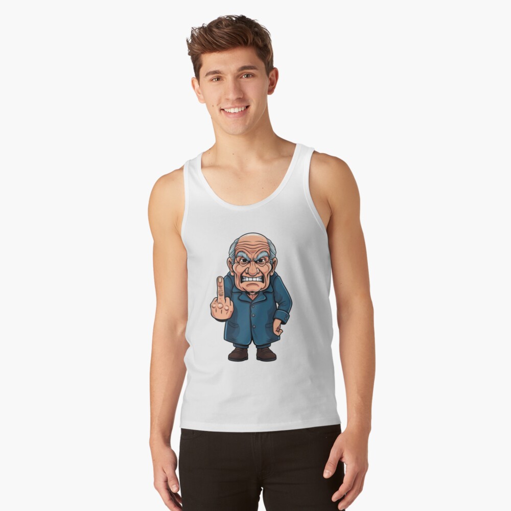 "grandpa middle finger" Sticker by HolaJosephina | Redbubble