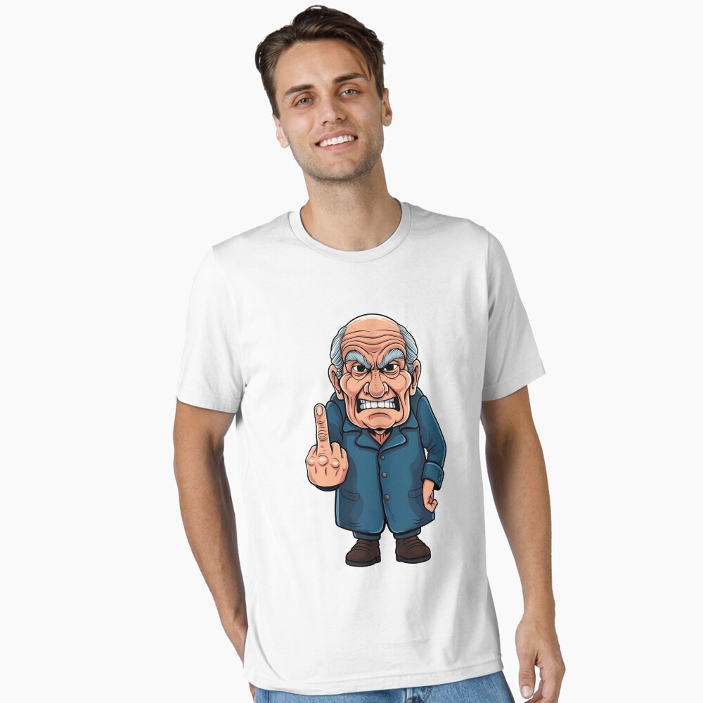 "grandpa middle finger" Sticker by HolaJosephina | Redbubble