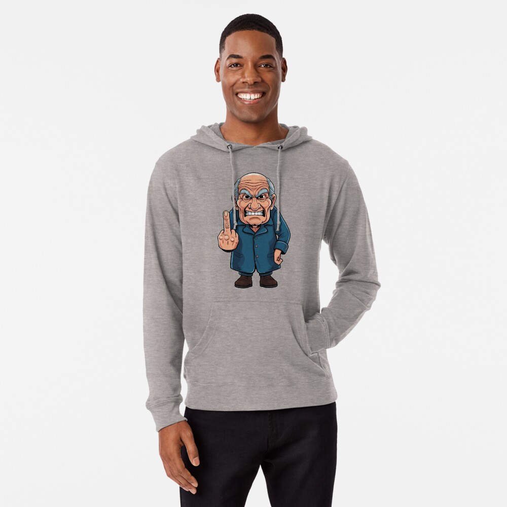 "grandpa middle finger" Sticker by HolaJosephina | Redbubble