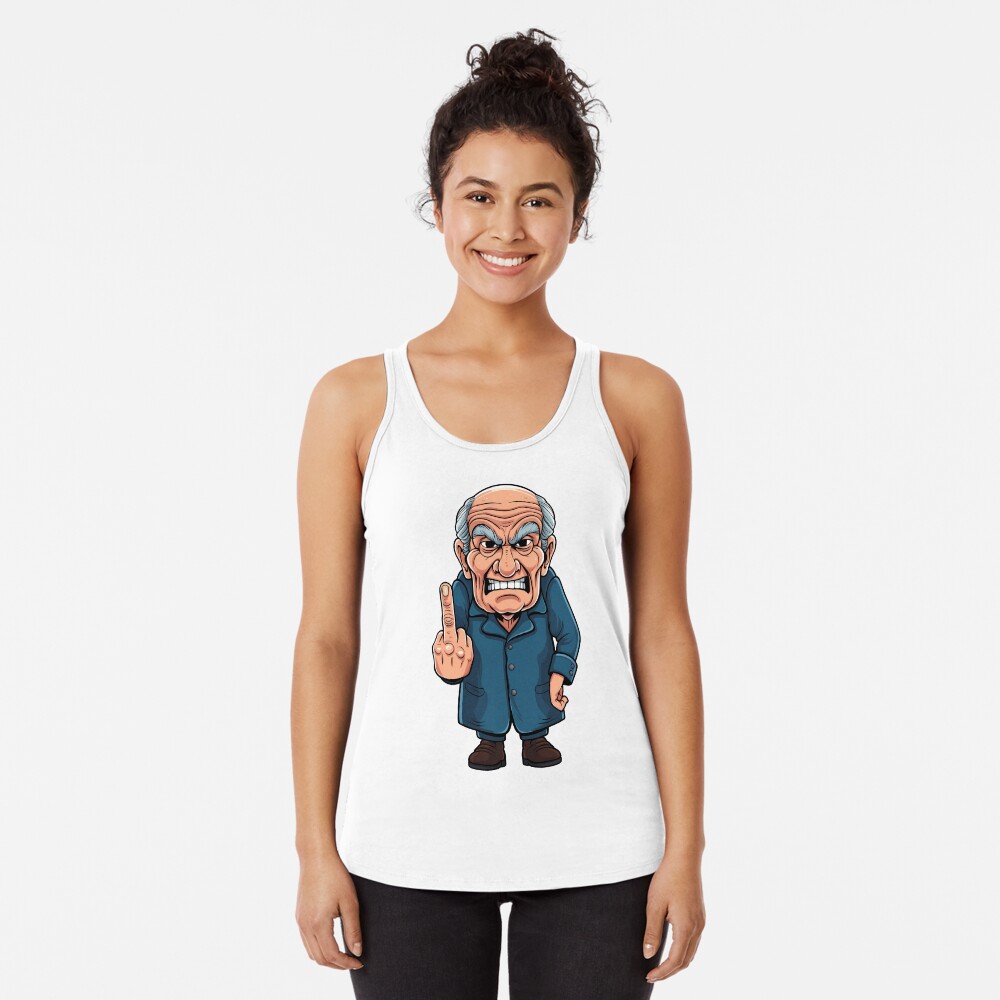 "grandpa middle finger" Sticker by HolaJosephina | Redbubble