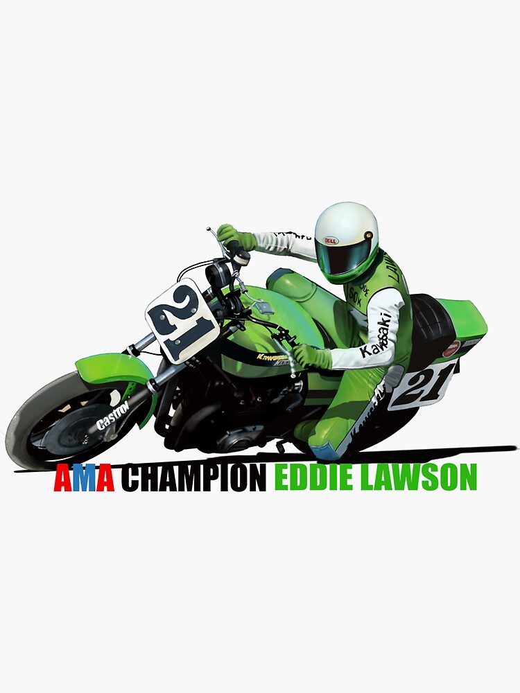 "AMA Champion, Eddie Lawson, Daytona " Sticker for Sale by Murraymoto ...