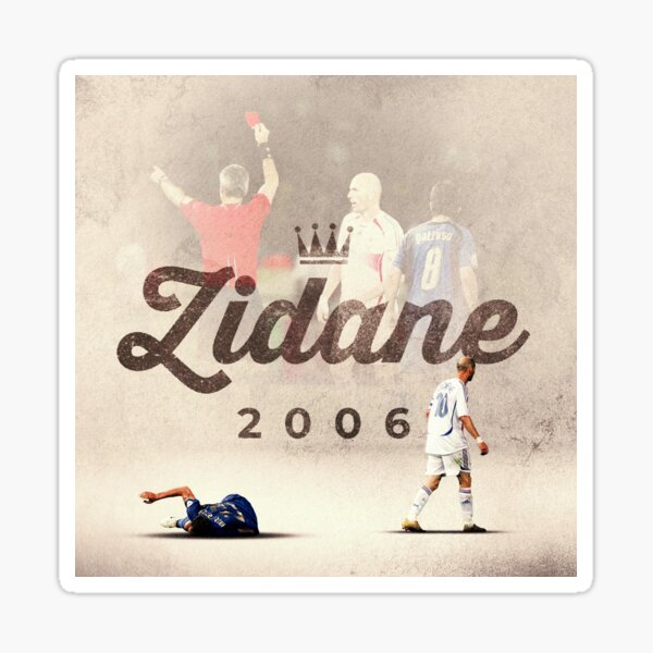 "World Cup, Zinedine Zidane" Sticker for Sale by Awesomeskills | Redbubble