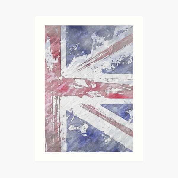 "Rustic Union Jack Flag" Art Print by BethsdaleArt | Redbubble