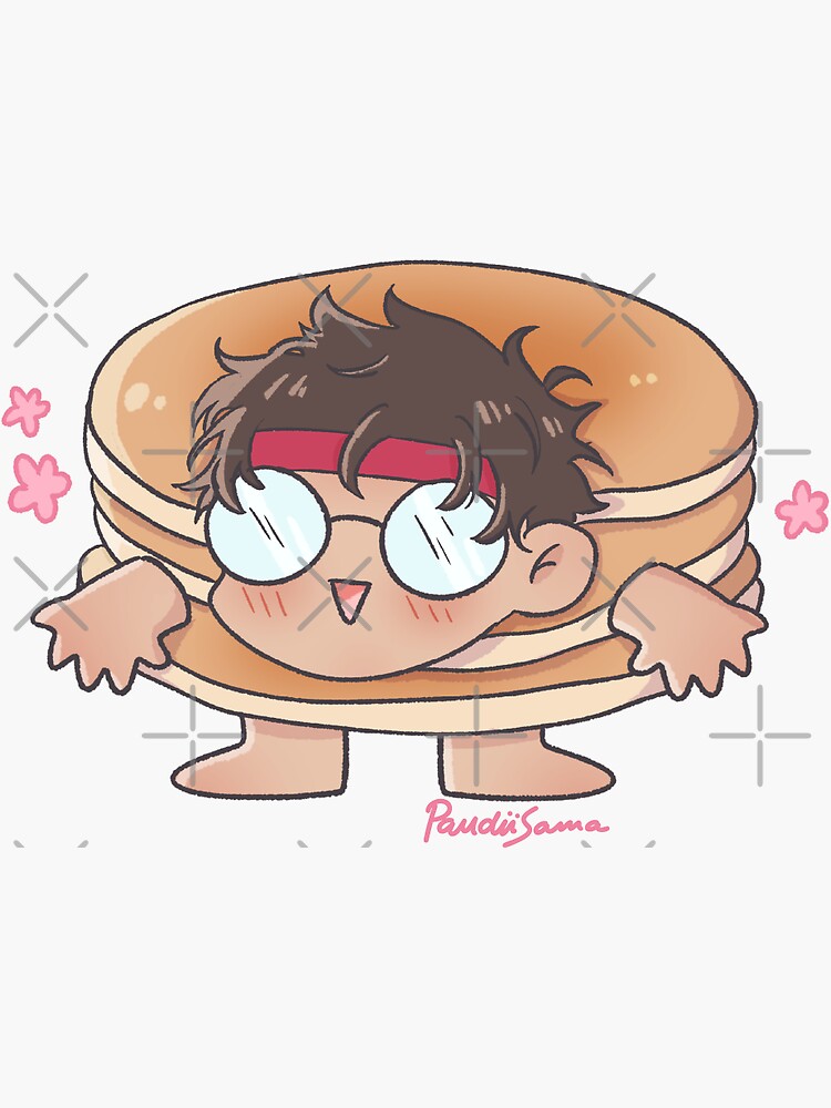 "Pancake Polites" Sticker for Sale by pandiiv | Redbubble