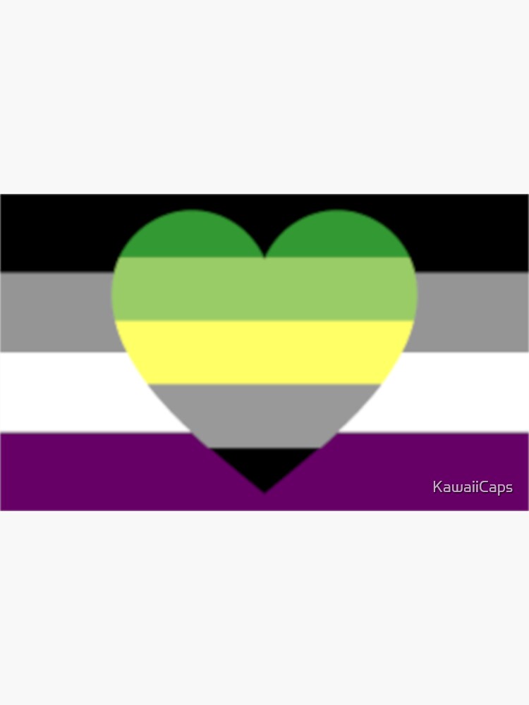 "Aro Ace Pride" Sticker for Sale by KawaiiCaps | Redbubble