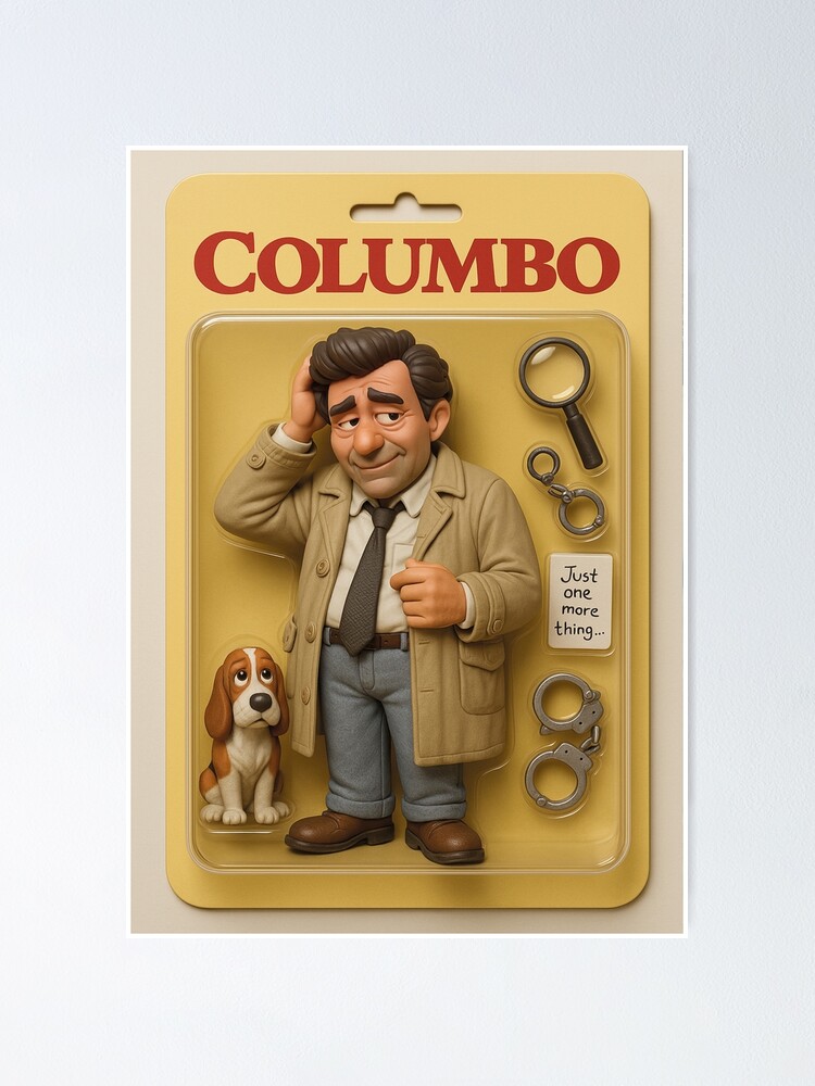 "Columbo 3D action figure" Poster by Mauswohn | Redbubble