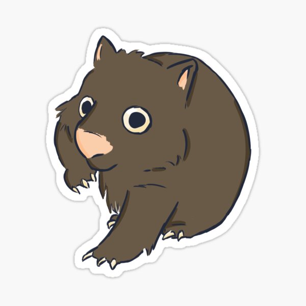 "Wombat" Sticker by Art-byJuuls | Redbubble