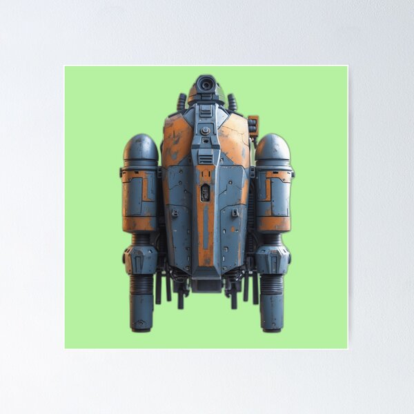 "Warrior Jetpack #4" Poster for Sale by Abeshinobi | Redbubble
