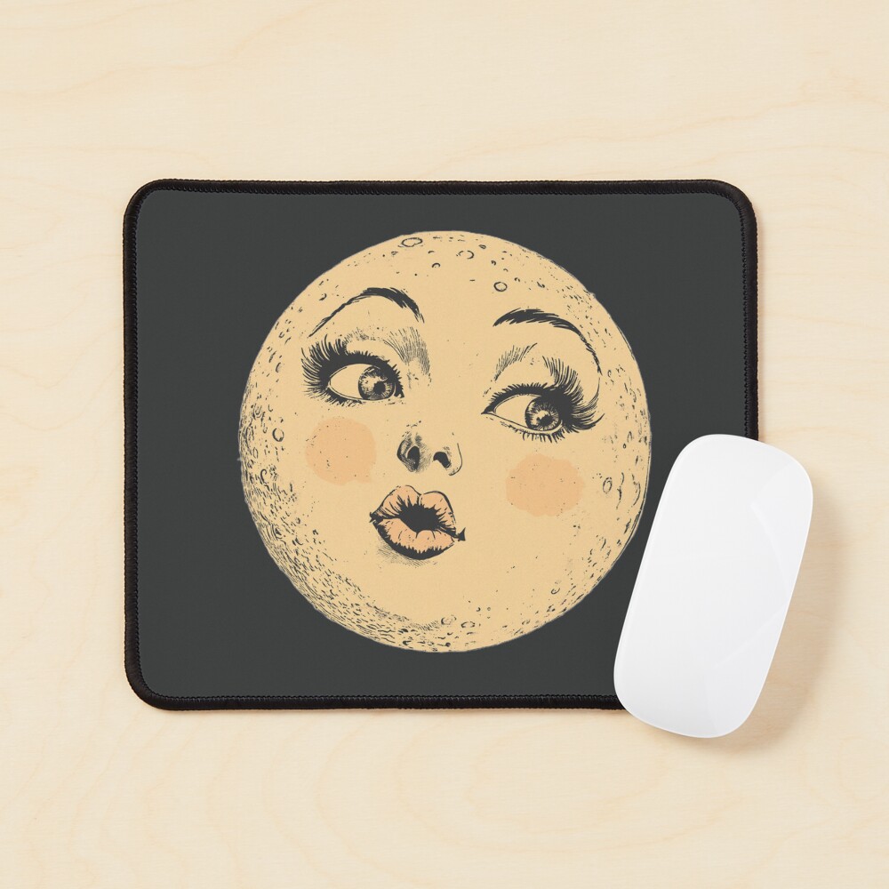 "Sassy Vintage Moon Face" Sticker for Sale by RoseoftheWild | Redbubble