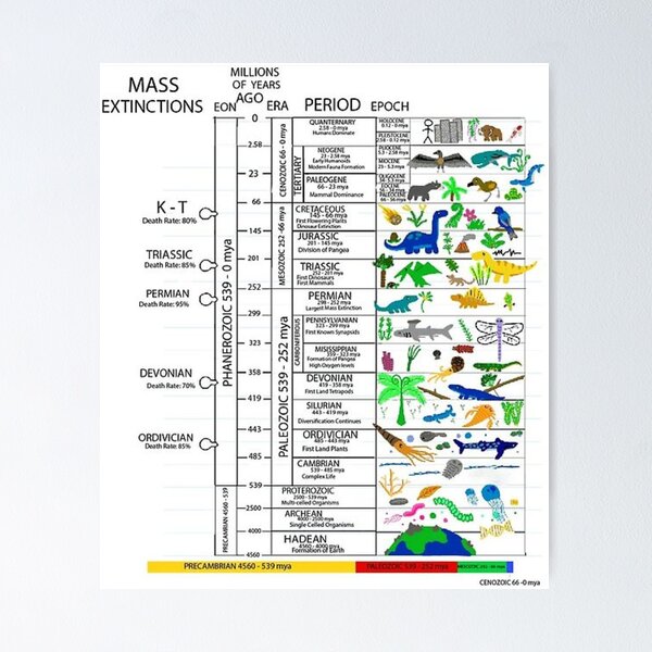 "Geologic Time Scale" Poster for Sale by LConder | Redbubble