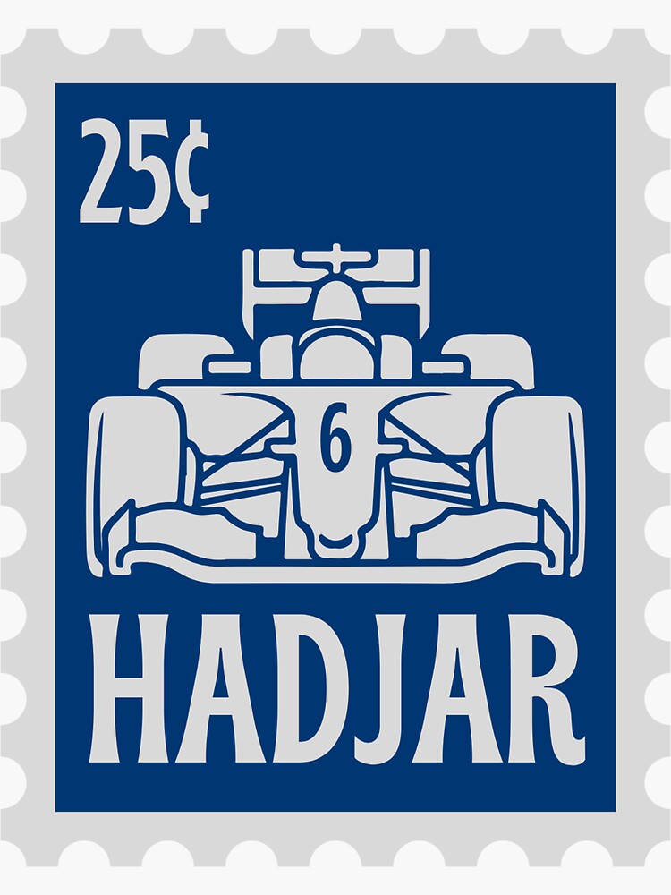 "Isack Hadjar #6 RB F1 Stamp" Sticker for Sale by brid8et | Redbubble