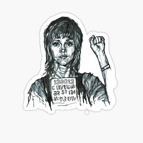 "Jane Fonda" Sticker for Sale by Thomkofoed | Redbubble