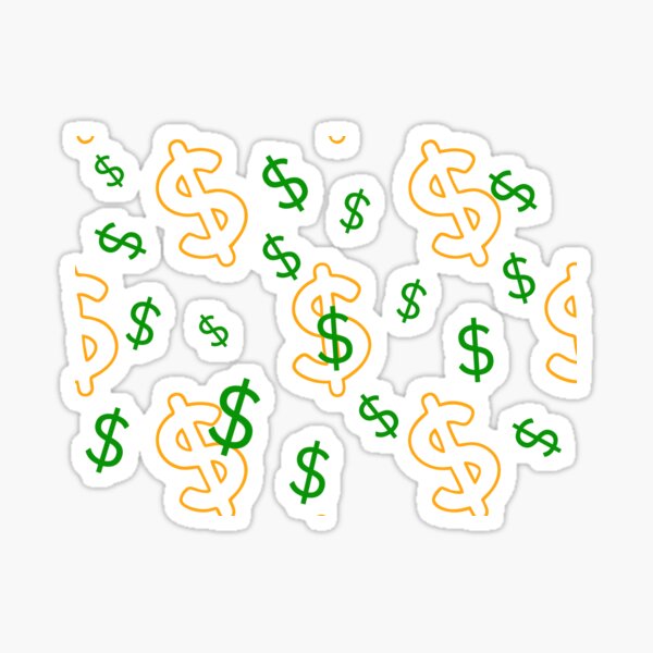 "The Money Sign Design" Sticker for Sale by TheMysticNook | Redbubble