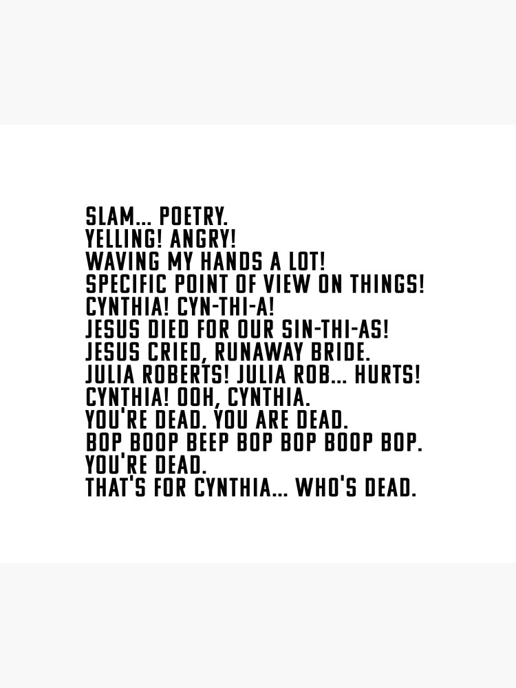 "Slam Poetry" Poster for Sale by peepsandwich | Redbubble