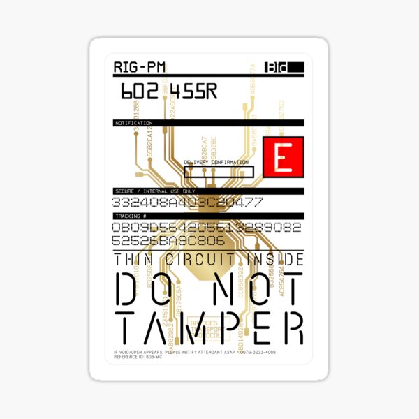 "DO NOT TAMPER" Sticker for Sale by JZAndro | Redbubble