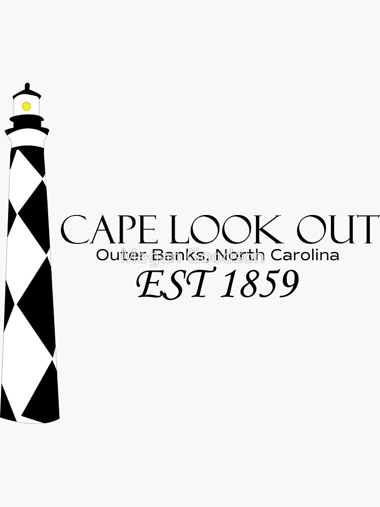 "Cape Look Out LightHouse" Sticker for Sale by mgoodsondesigns | Redbubble