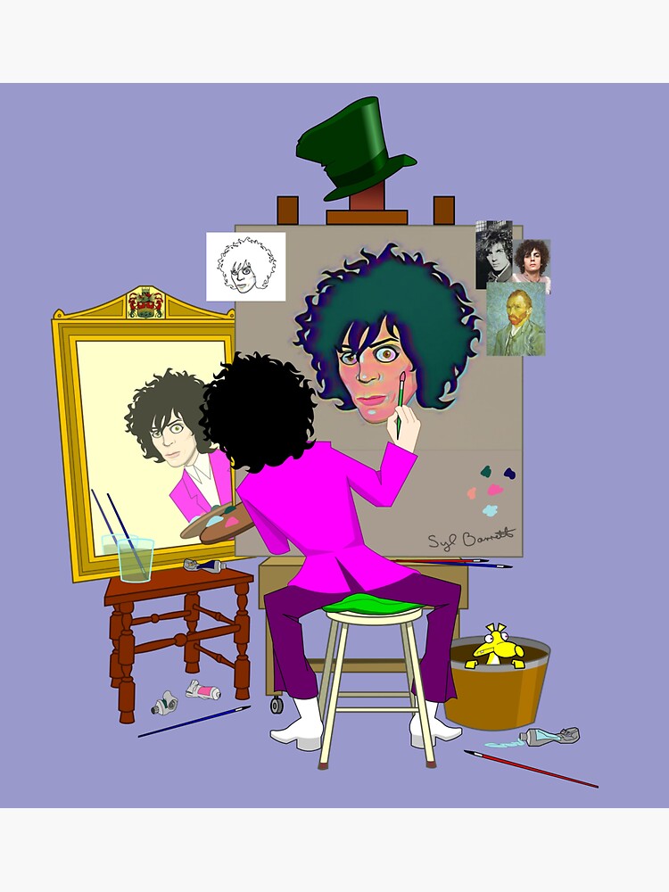 "SYD BARRETT - Rockwell Pose - Stephen Bobinski" Sticker for Sale by ...