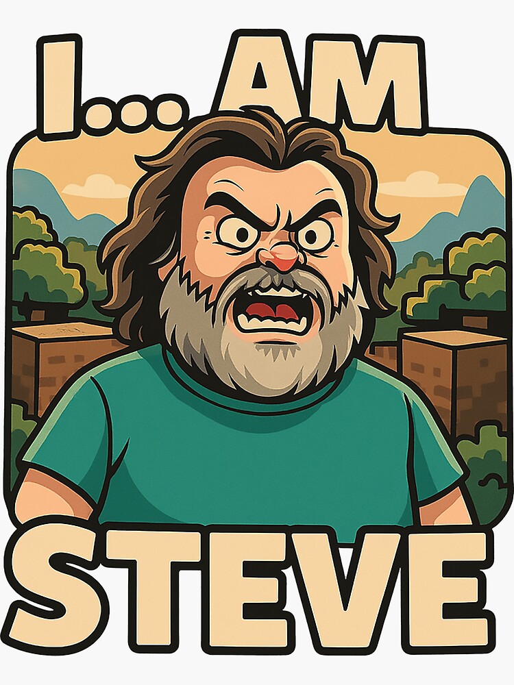 "I... Am Steve Minecraft" Sticker for Sale by ReasonsImBroke | Redbubble