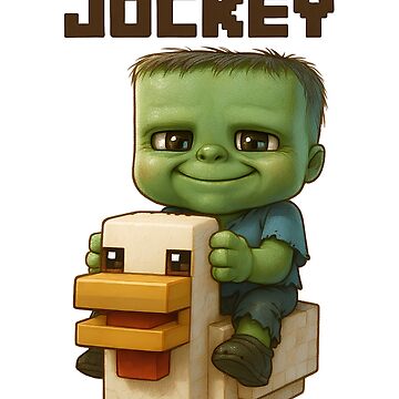 "A Minecraft Movie Cute Chicken Jockey Design Baby Zombie Riding A ...