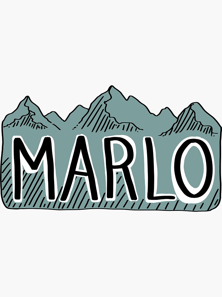 "Marlo Name Sticker" Sticker by maretjohnson | Redbubble