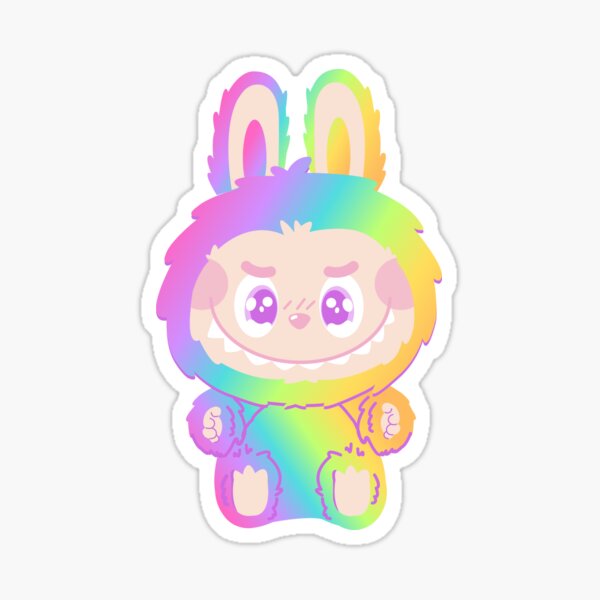 "LABUBU RAINBOW STICKER" Sticker by Paperlovstore | Redbubble
