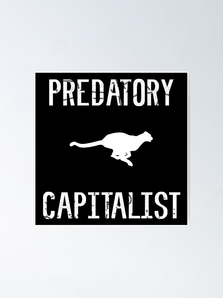 "Predatory Capitalist Cheetah" Poster for Sale by kailukask | Redbubble