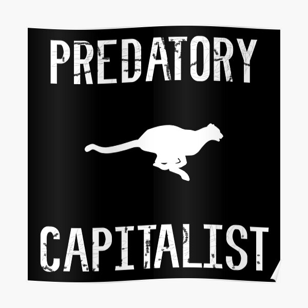 "Predatory Capitalist Cheetah" Poster for Sale by kailukask | Redbubble