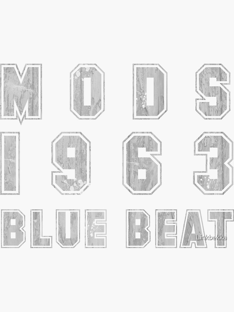 "Mods Blue Beat Music 1963 Vespa Lambretta" Sticker by Linkbekka ...