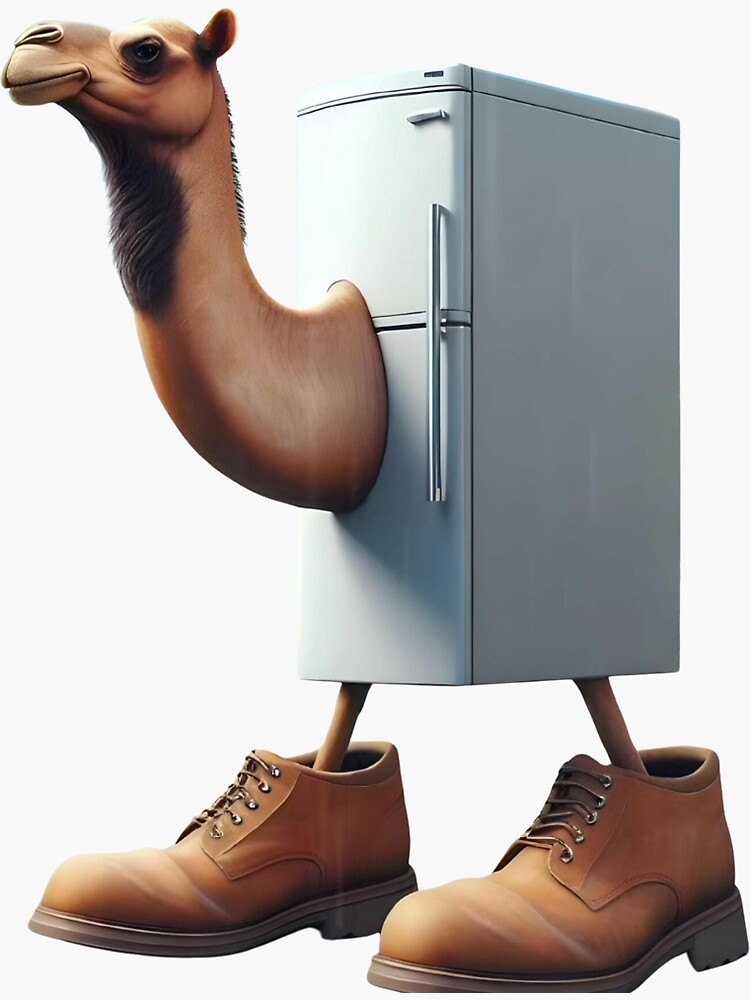 "Frigo Camello Buffo Fardello (Italian Brainrot)" Sticker for Sale by ...