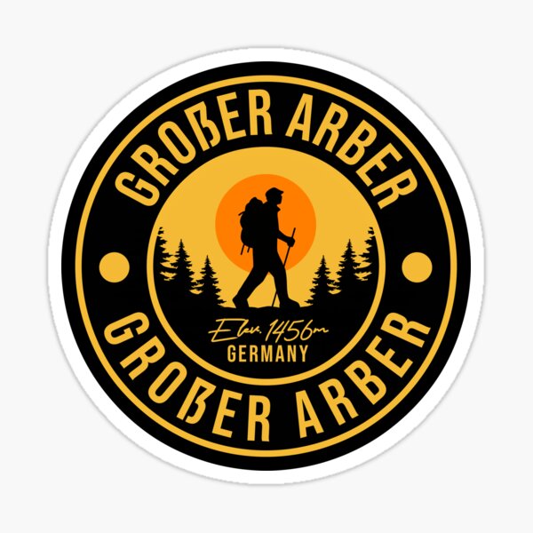 "Großer Arber Germany Mountain Bavarian Forest Grosser" Sticker for ...