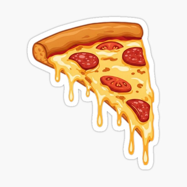 "Pizza Logo" Sticker for Sale by Megaera8 | Redbubble