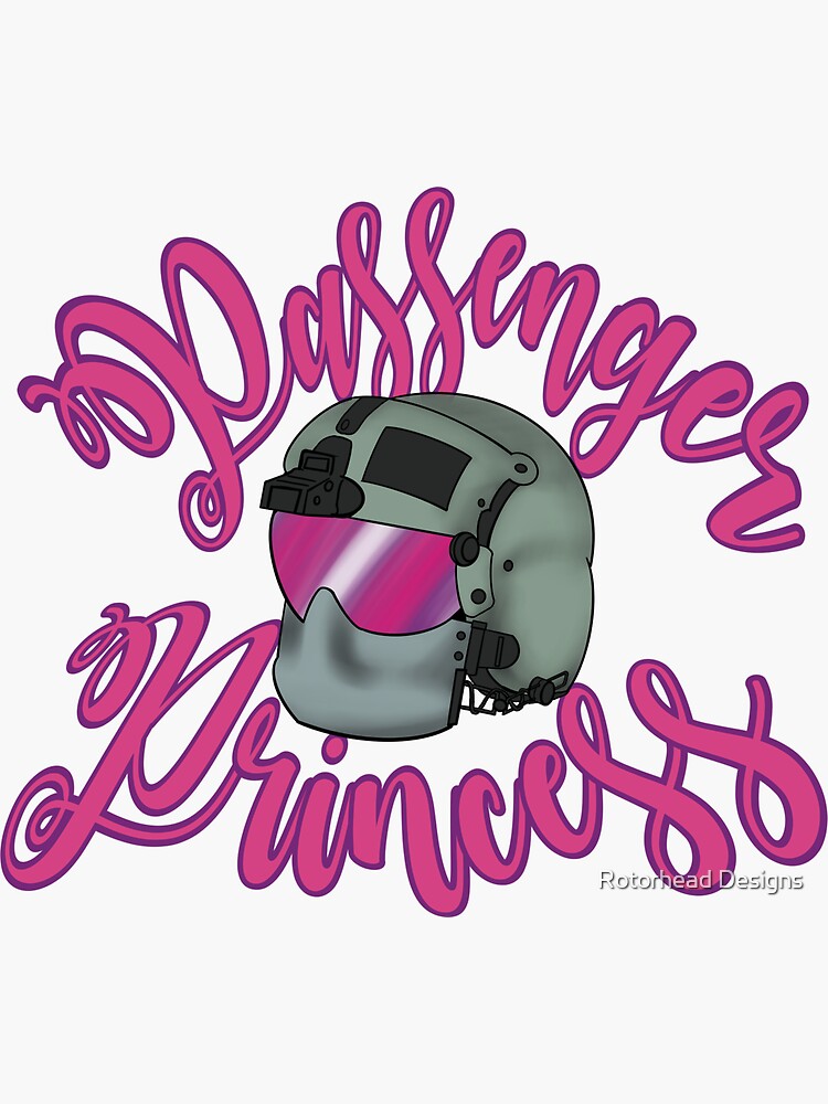 "Army Passenger Princess Crew Chief " Sticker for Sale by heinle ...