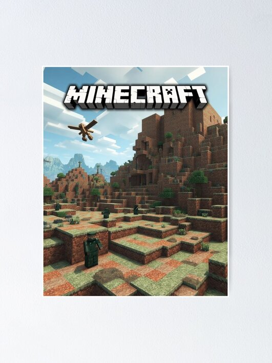 "MINECRAFT" Poster for Sale by posterwhzdesign | Redbubble