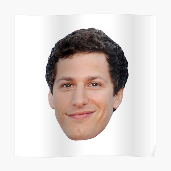 "Andy Samberg Face" Poster by rafestudholme | Redbubble