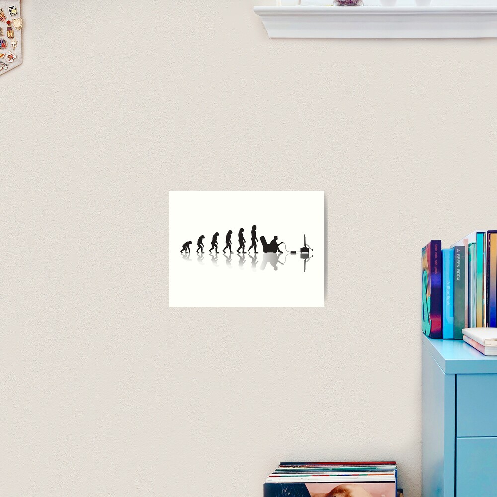 "Evolution of the gamer" Poster for Sale by Jordan and Candy | Redbubble