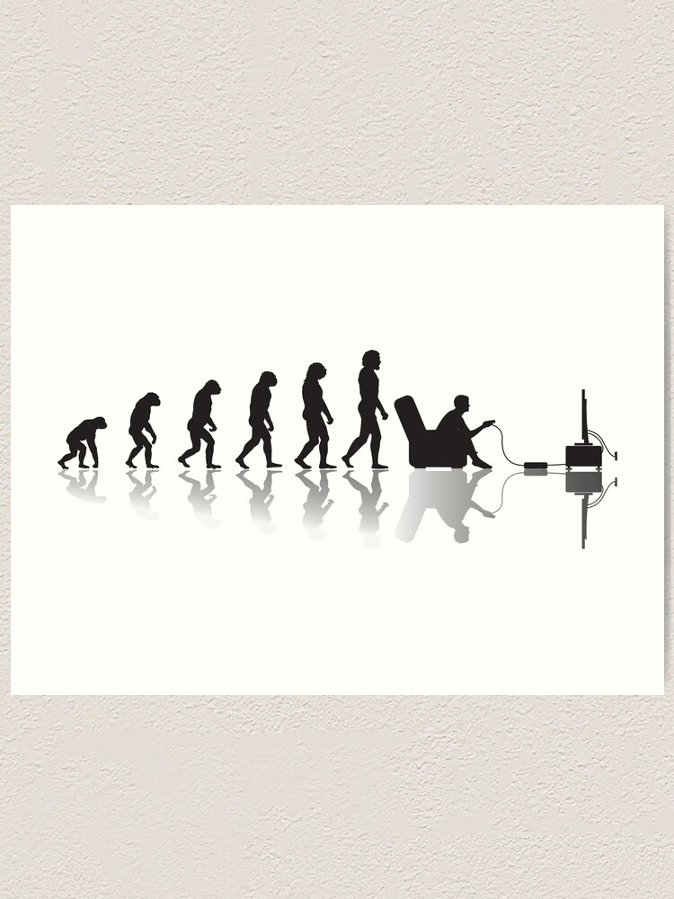 "Evolution of the gamer" Art Print for Sale by SeoulVision | Redbubble