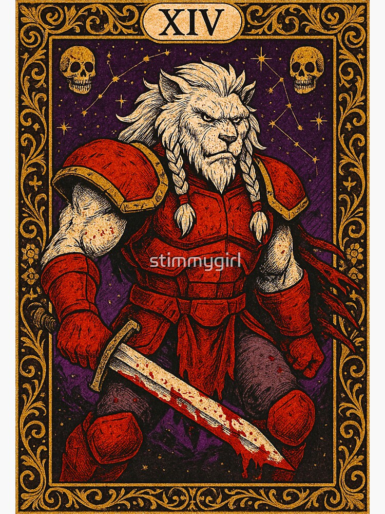"Battle Beast Inspired Tarot Card" Sticker for Sale by stimmygirl ...