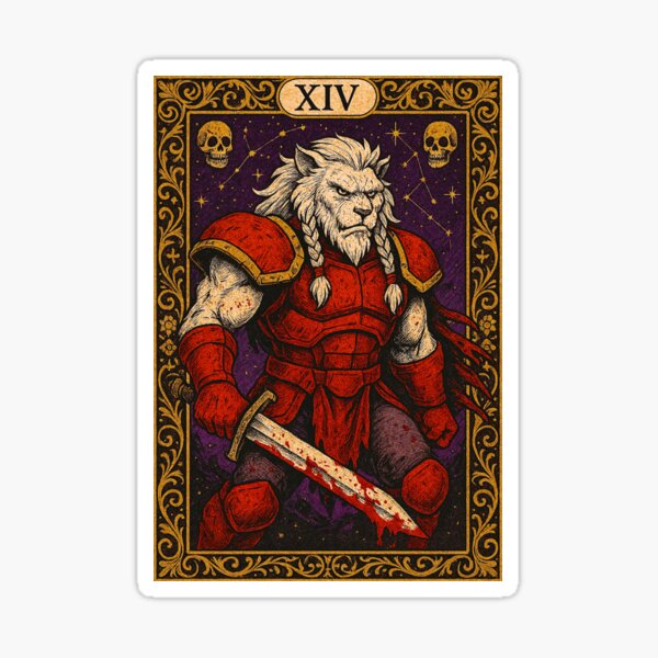 "Battle Beast Inspired Tarot Card" Sticker for Sale by stimmygirl ...