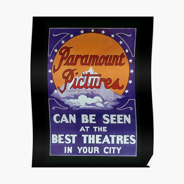 "Paramount Pictures Vintage Poster" Poster for Sale by BronsonGate1926 ...