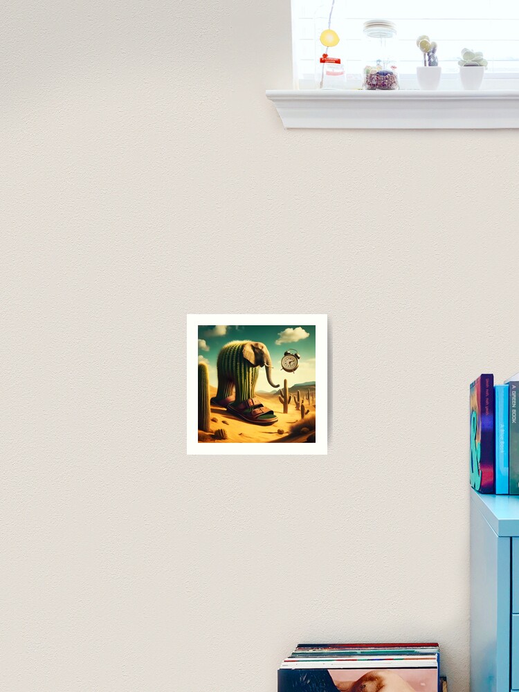 "Lirilì Larilà – the sandal-wearing cactus elephant Brainrot Meme" Art ...
