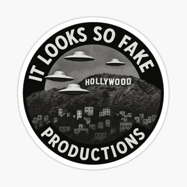"It Looks So Fake - Circle Logo" Sticker for Sale by ItLooksSoFake | Redbubble