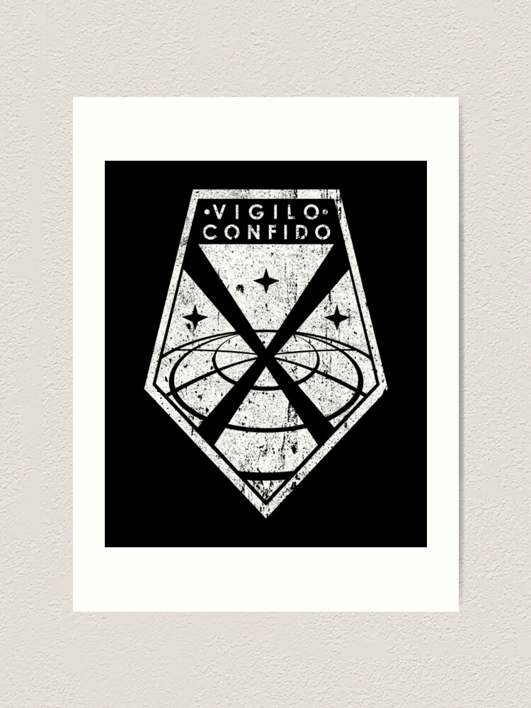 "Vigilo Confido (Variant)" Art Print by huckblade | Redbubble
