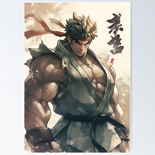 "Ryu Street Fighter Fanart" Poster for Sale by bapupa | Redbubble