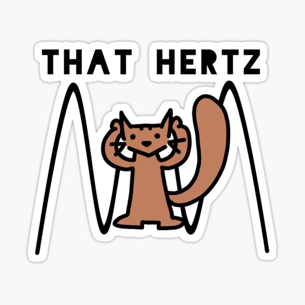 "Orange That Hertz Cat" Sticker for Sale by itz-hazza | Redbubble