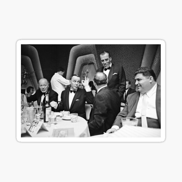 "Frank Sinatra And Ed Sullivan In A Restaurant" Sticker for Sale by ...