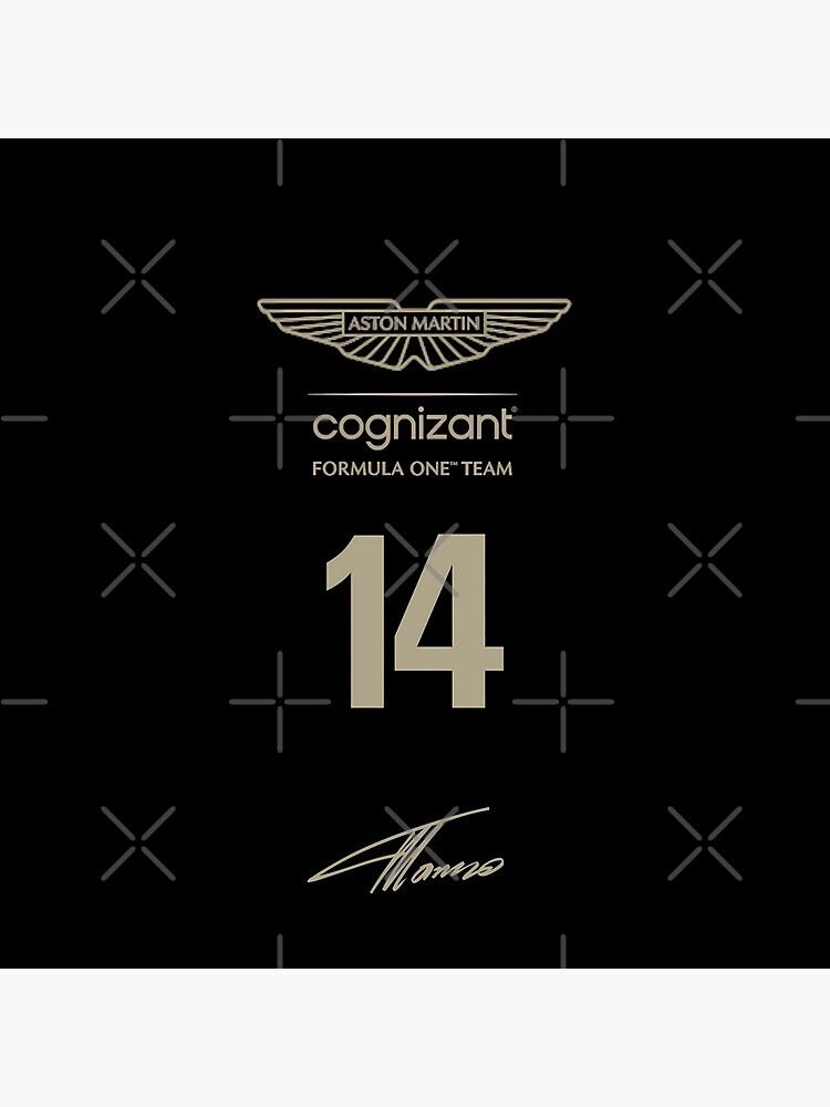 "Fernando Alonso "14" signature Art - F1 Driver Graphic | Racing Number ...
